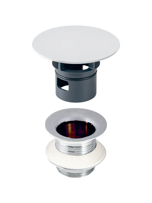 Донный клапан Geberit 80, с фиксированной крышкой, хром 152.080.21.1