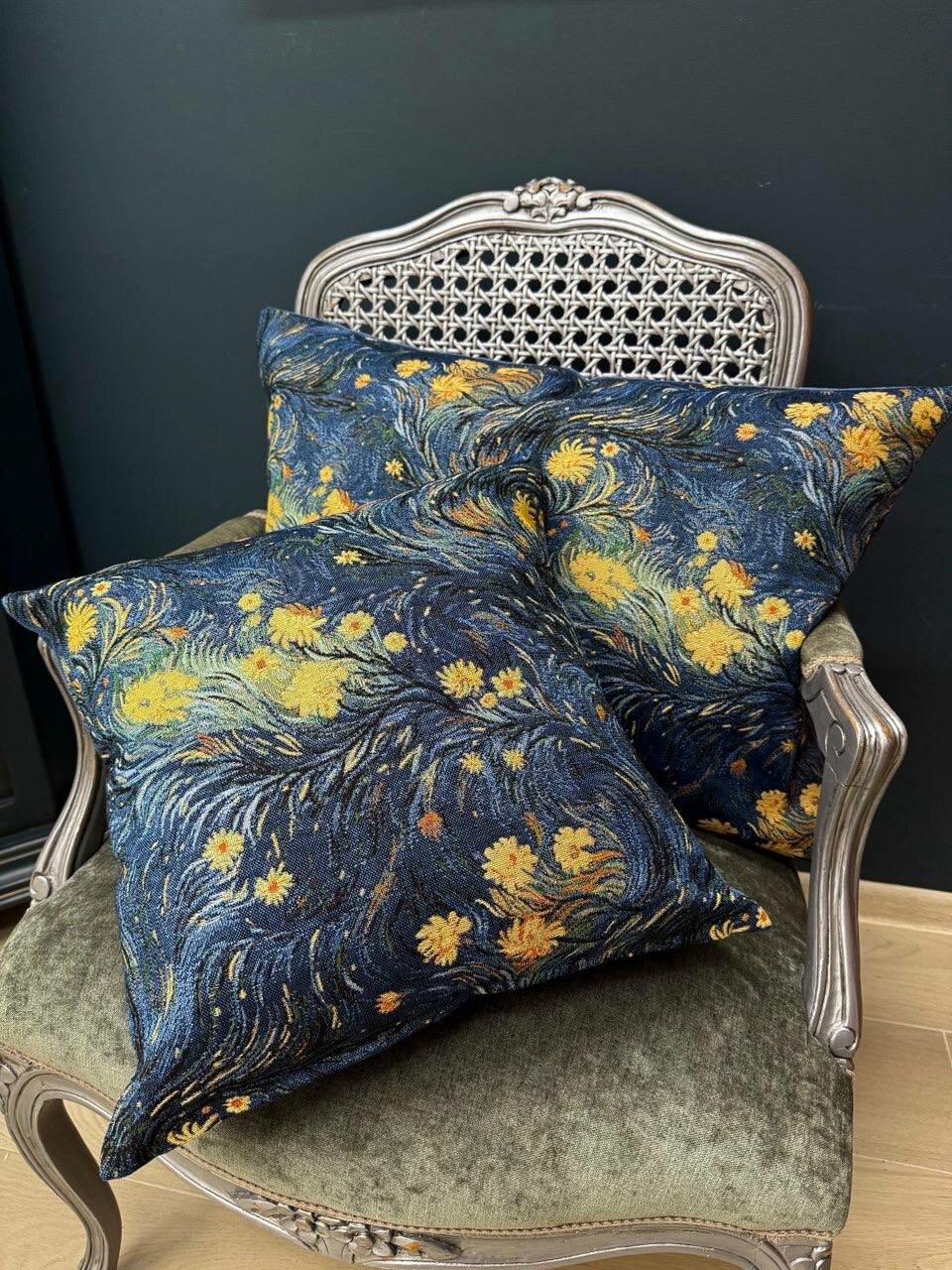 Наволочка гобеленовая Le Gobelin Ван Гог Цветы 50х70 см односторонняя