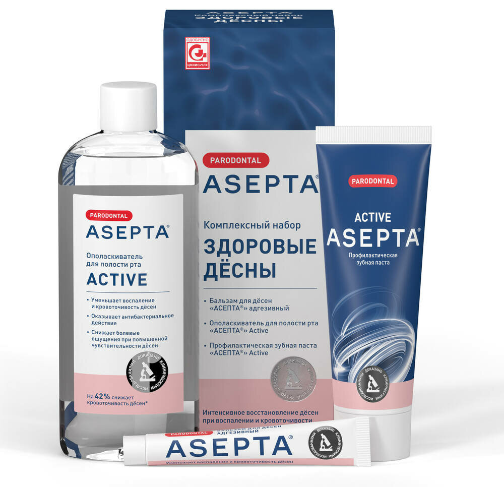 Асепта parodontal набор комплексный здоровые десны