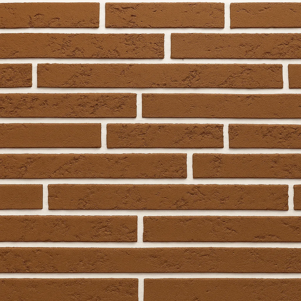 Гибкая Клинкерная плитка "Ригельный-Шоколадный", для внешней и внутренней отделки, фактура Ф4, размер 250x80x4мм