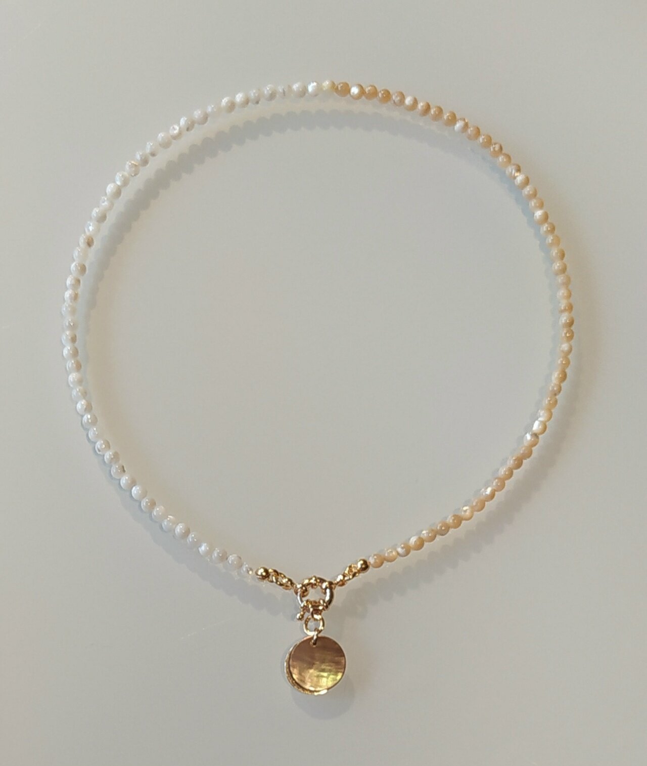 Колье, перламутр, металл