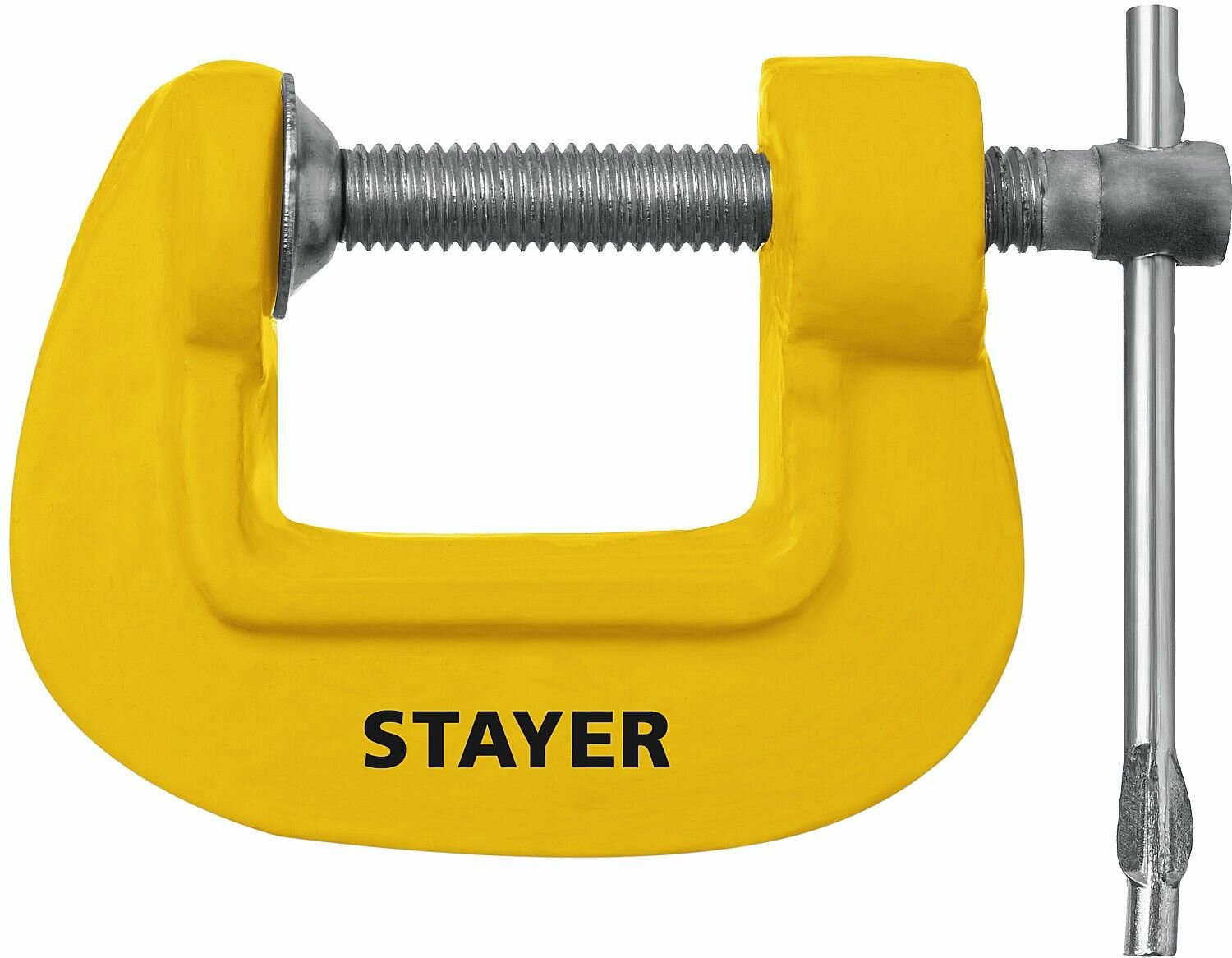 Чугунная струбцина STAYER S-25, 25 мм, надежное крепление 3215-025