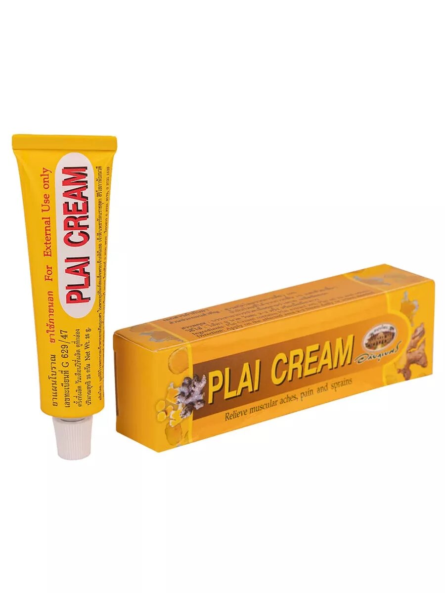 Крем с имбирём против ушибов и синяков обезболивающий Плай, 25 гр