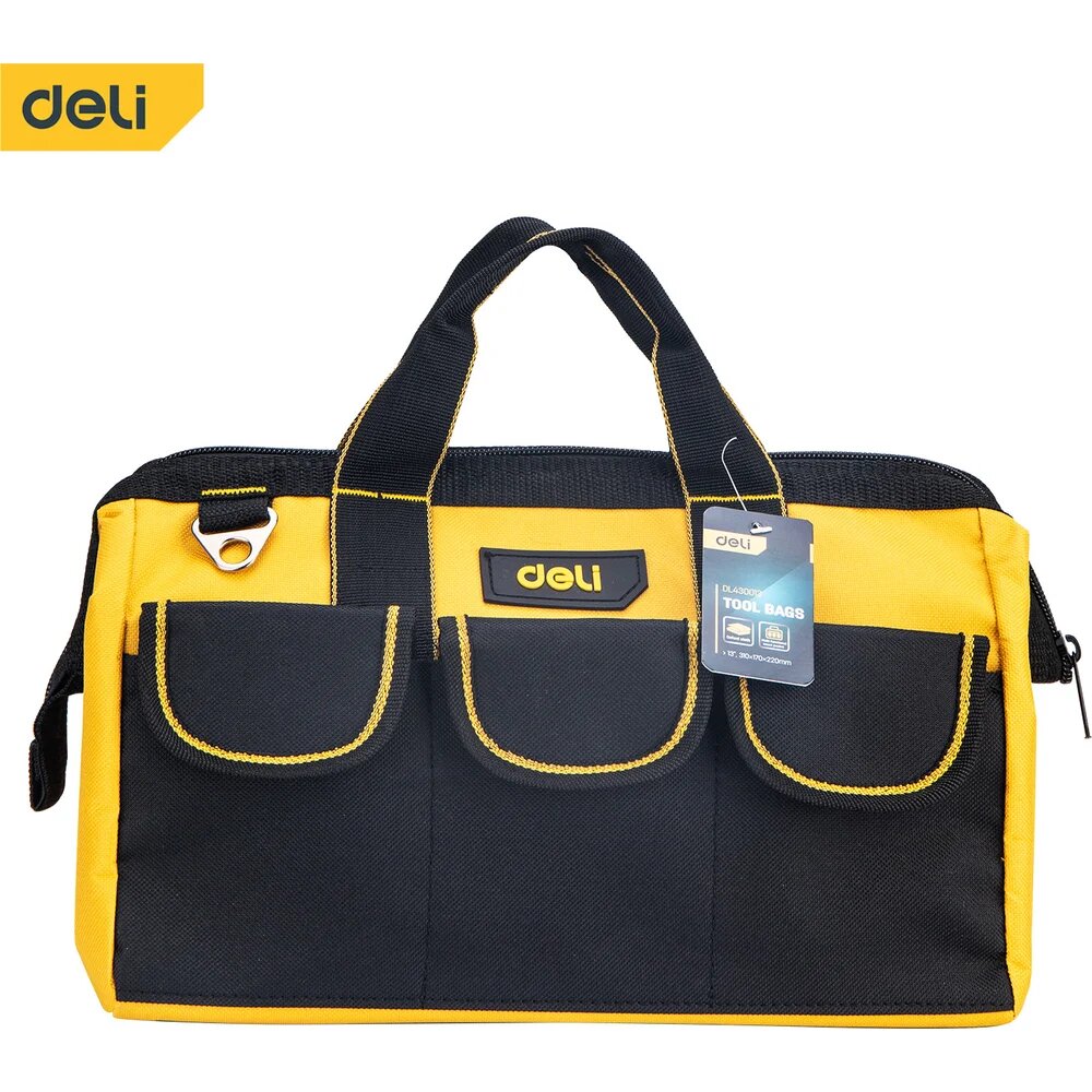 Сумка для инструментов DELI dl430013 310x170x220 мм, ткань oxford, плечевой ремень, 5 карманов 98478