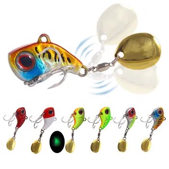 Набор Тейл-спиннер 6 шт 9 гр Блесна для рыбалки, Tail spinner