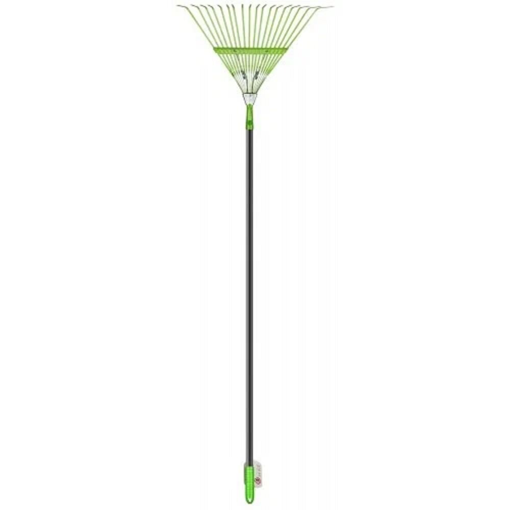 Грабли веерные с компенсатором с черенком 0502-ч ЦИ, стальные