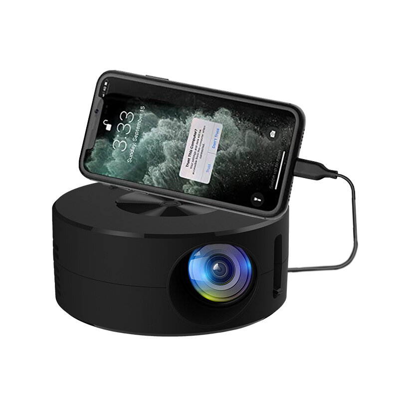 Новый мобильный проектор YT200, домашний мини-проектор, портативный LED HD для детей