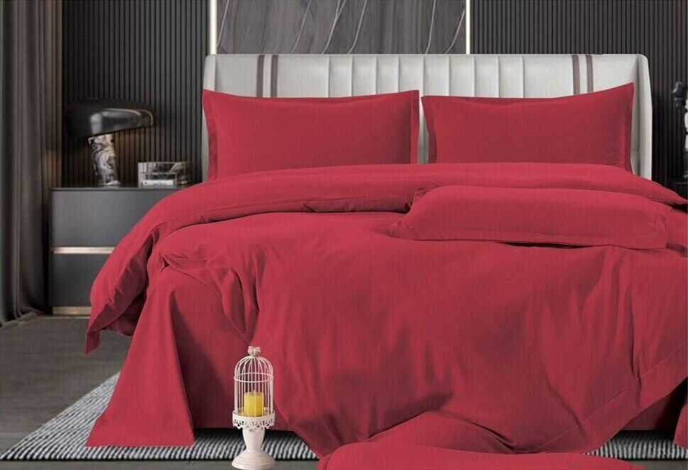 КПБ, Boris, Бархатный Сатин, Семейный, простыня стандарт