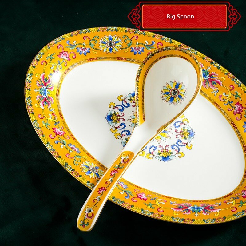 Эмалированная фарфоровая миска, набор китайской посуды, бытовая посуда Цзиндэчжэнь, миска из костяного фарфора, миска