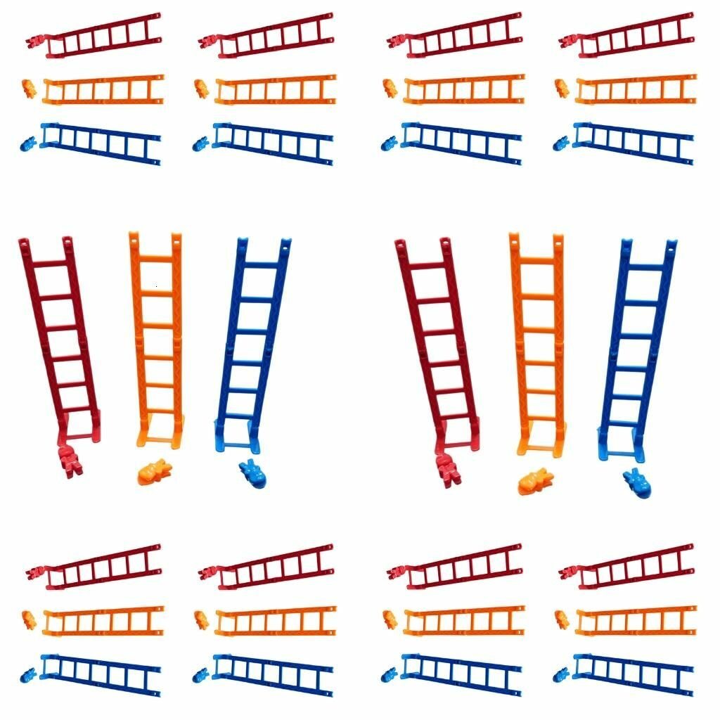 Интерактивная игрушка,1 упаковка из 10 игрушек "кувыркающаяся лестница", "злодей кувыркается с лестницы" (случайные цвета)