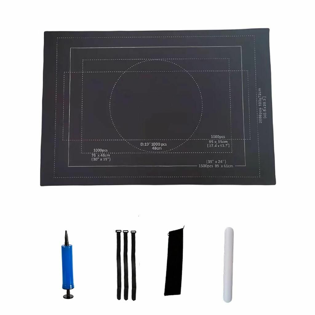 Набор одеял для хранения фетровых головоломок-черный-2000шт В комплекте