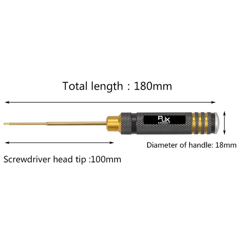 RJX Шестигранные отвертки 1,5/2,0/2,5/3,0/4,0 мм 4.0mm