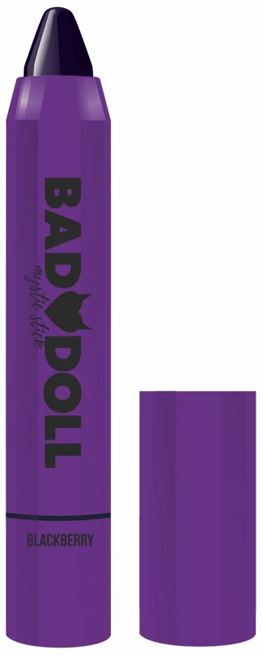 Бальзам-тинт для губ Belor Design "Bad Doll", Ежевика, двойное действие