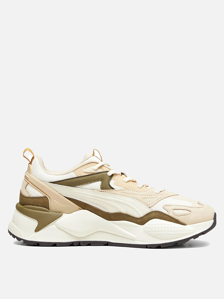 Кроссовки PUMA RS-X Efekt, полнота 6 (RU)/ на среднюю стопу, размер 41.5, бежевый,хаки — фото 1