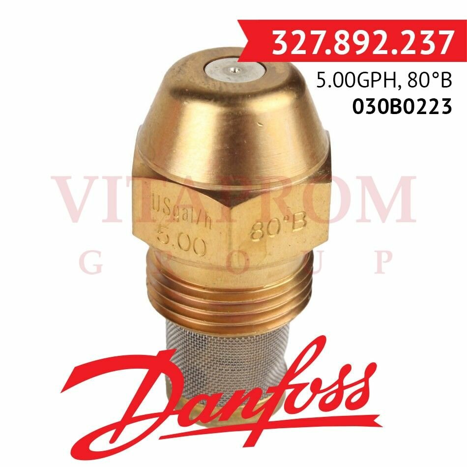 Форсунка Danfoss 5.00GPH, 80B, 030B0223 — фото 1