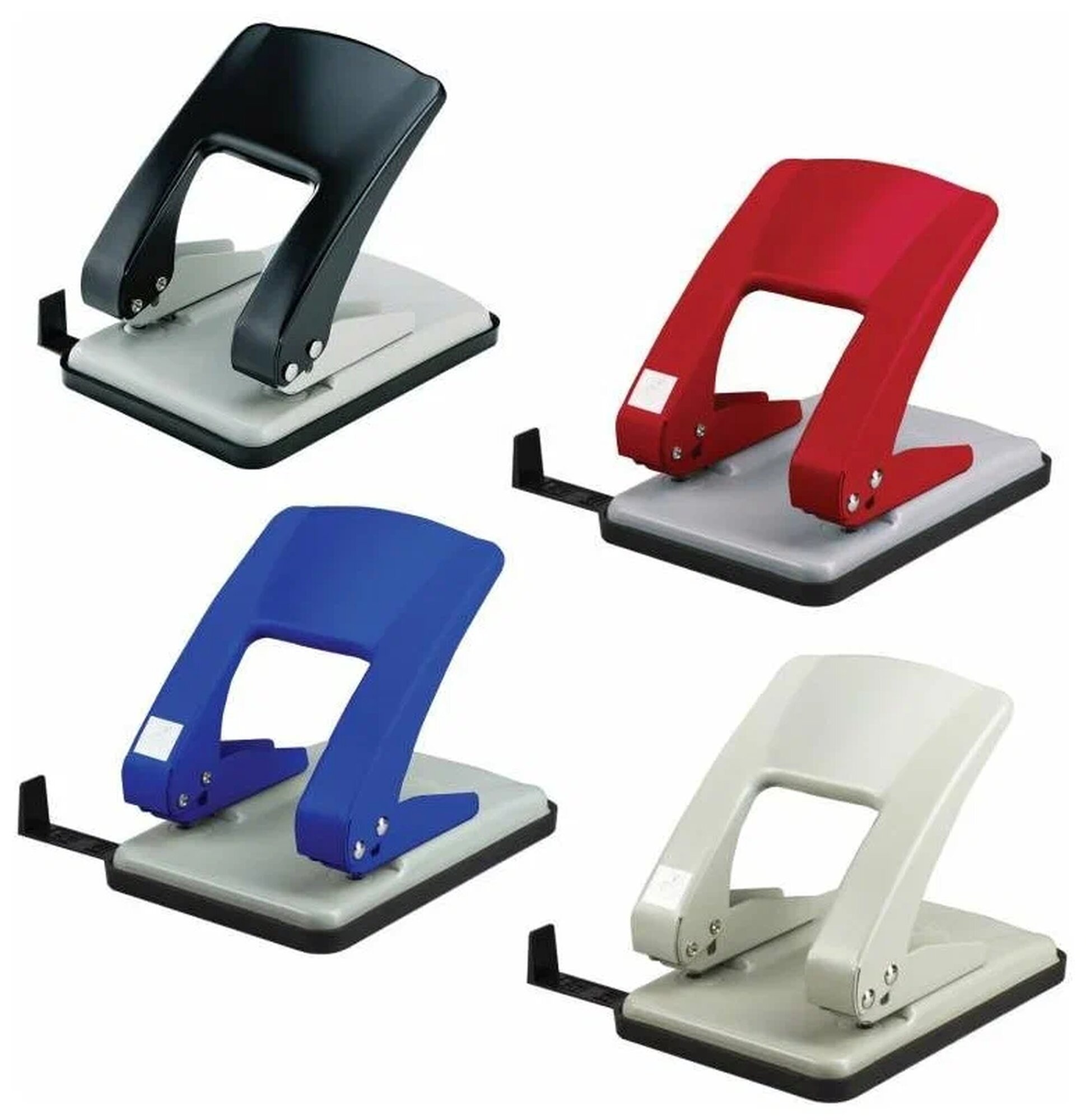 Дырокол KW-triO Stylish Heavy Duty 976, с линейкой, металлический корпус