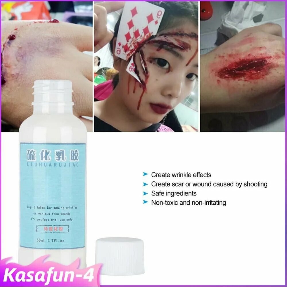 Вулканизированный латекс, безопасный и легкий в использовании, для грима и сценических эффектов