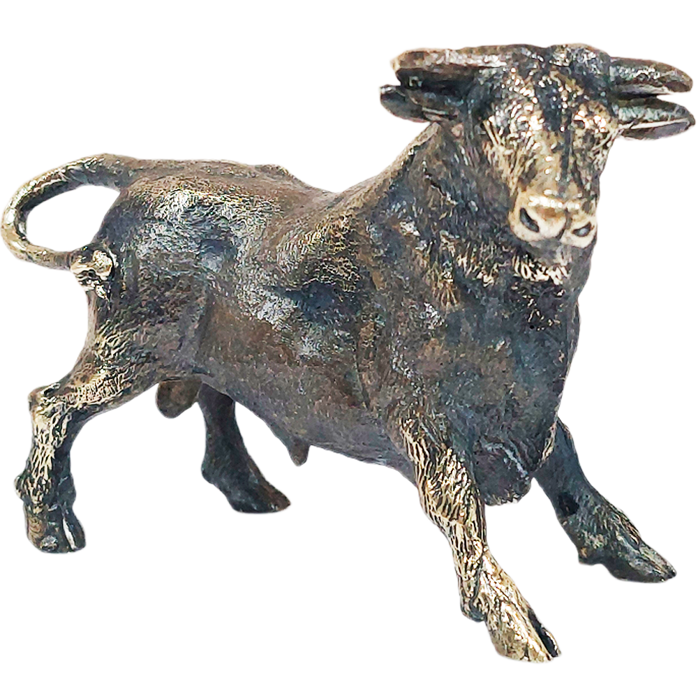 Фигурка из бронзы ручной работы "Бык"