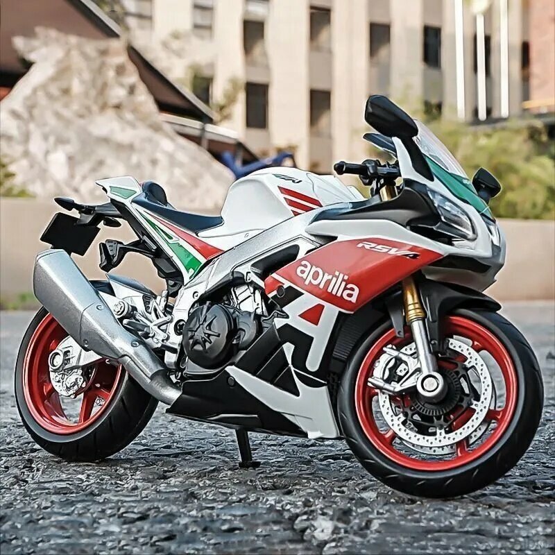Эксклюзивная модель Априлия RSV4 RR1000 1:12, выполненная из металла
