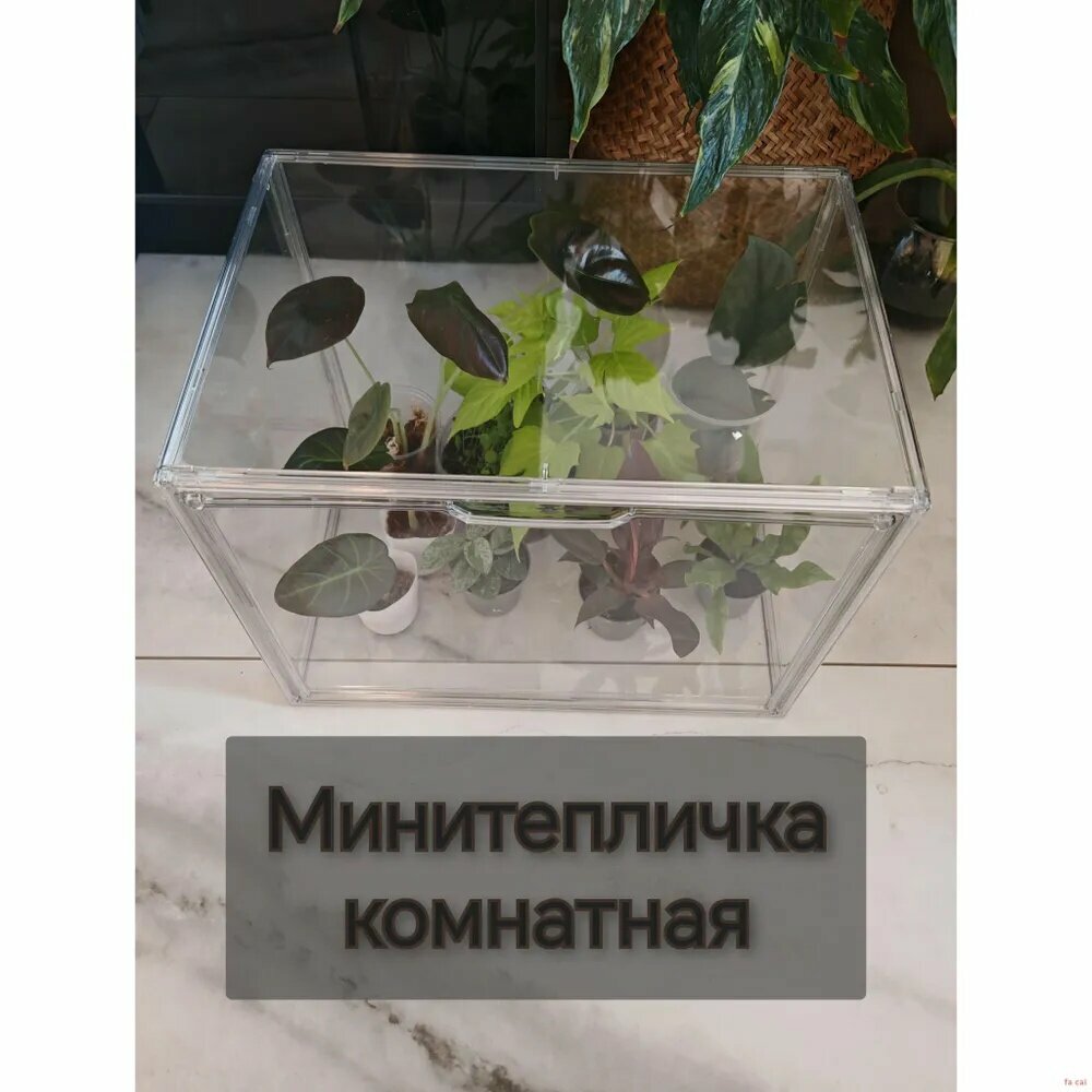 Парник, теплица прямостенная теплицы 0.37х0.27х0.23м, ABS пластик