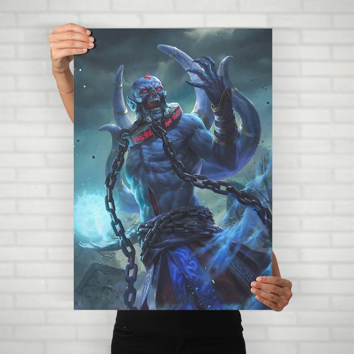 Плакат на стену для интерьера Dota 2 (Lich 1) - Постер по игре формата A2 (42х60 см)