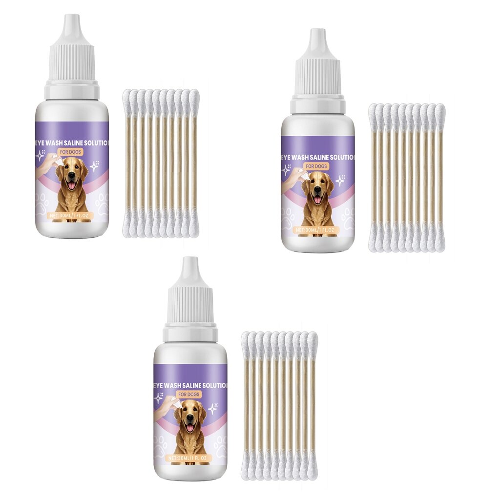 Безопасное промывание глаз Собаки Физиологическим Раствором Без Алкоголя Промывание Глаз Домашних Животных Удаление Пятен От Слез
