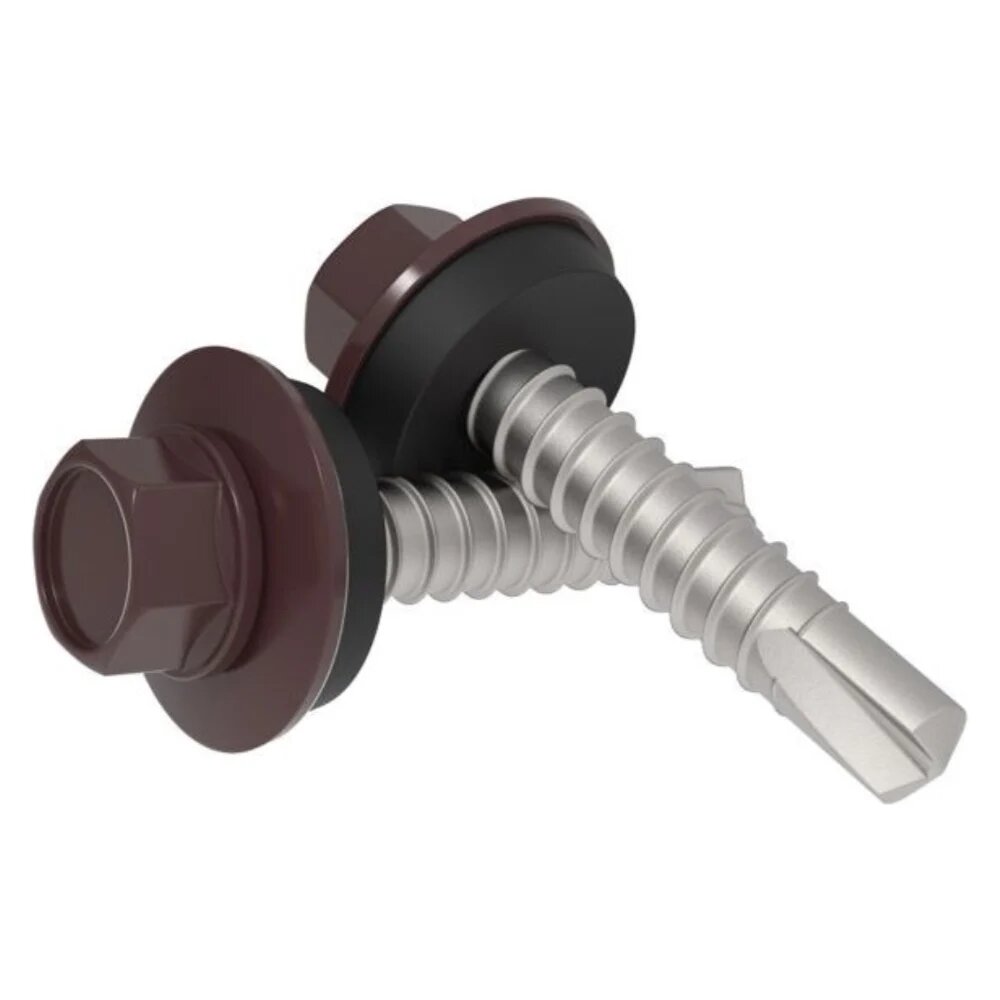 Винт-саморез сверлоконечный FACHMANN 500 шт. LDRP-EPDM-5,5x19 мм RAL3011 08.069