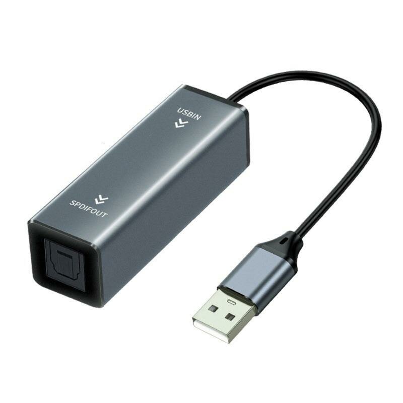 Адаптер USB-A в SPDIF с металлическим корпусом