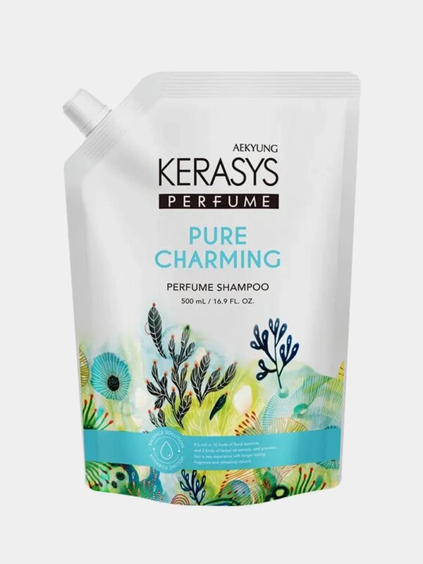 Шампунь для волос Kerasys Шарм, рефил, для сухих и ломких волос, 500 мл