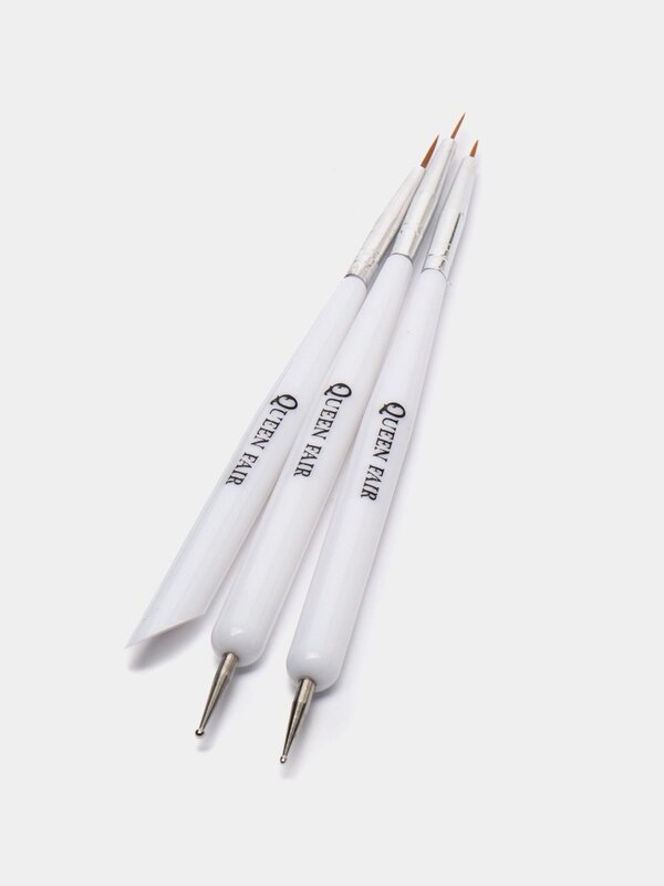 Набор для дизайна ногтей: кисть - дотс, кисть - пушер