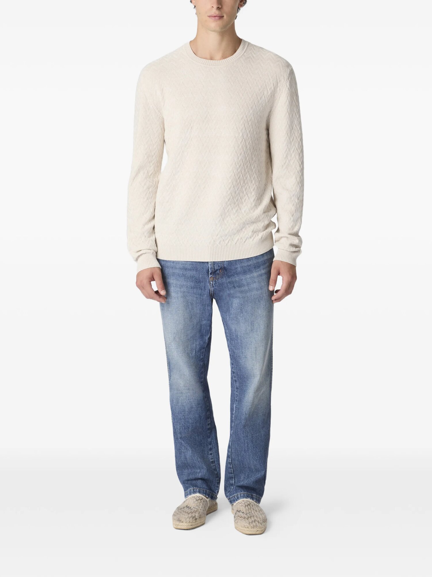 Свитер Missoni Textured crew-neck sweater, размер 46, , разноцветный — фото 1