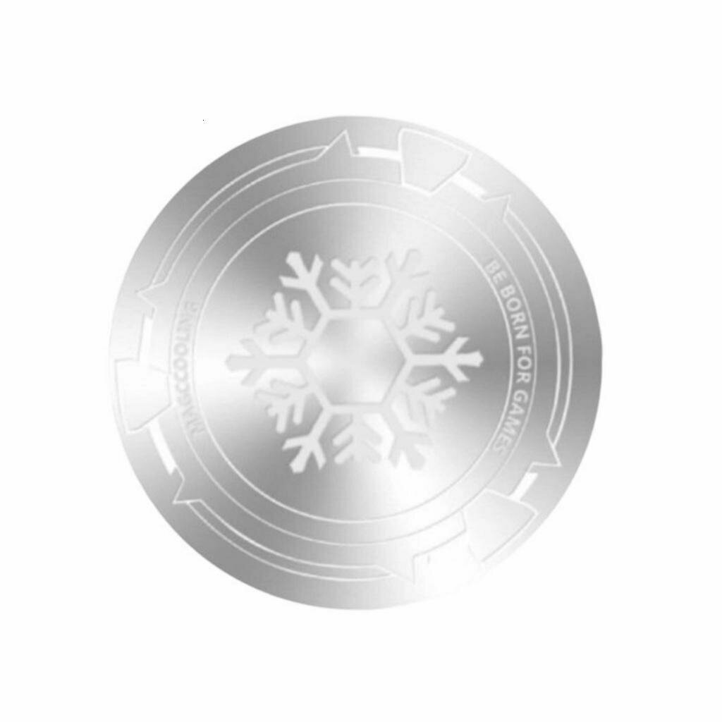 Алюминиевый магнитный охлаждающий чип для телефона, серебро - 6 cm