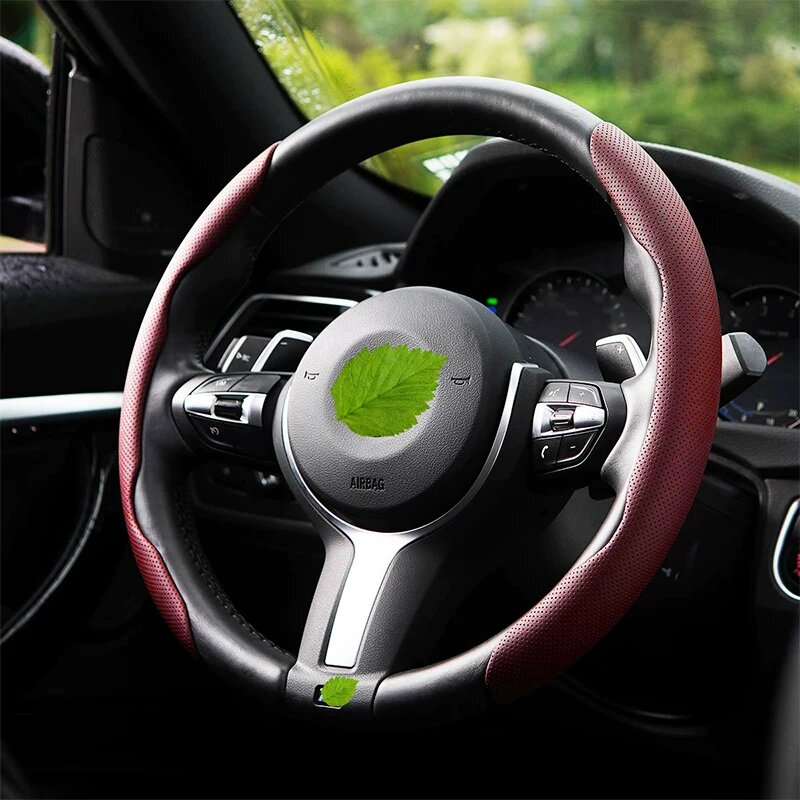 Высококачественный чехол на руль из кожи наппа, новая модель 2025 года, подходит для всех сезонов, нескользящий,