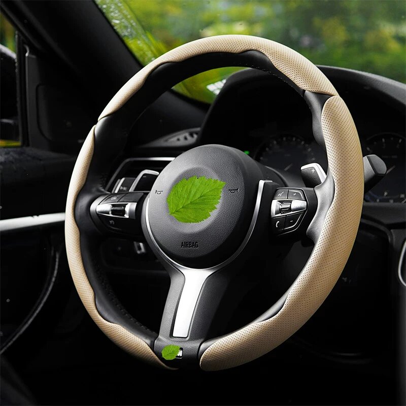 Высококачественный чехол на руль из кожи наппа, новая модель 2025 года, подходит для всех сезонов, нескользящий,