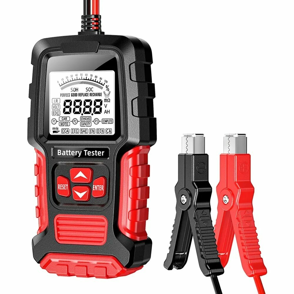 FOXSUR 12V 24V Тестер автомобильного аккумулятора