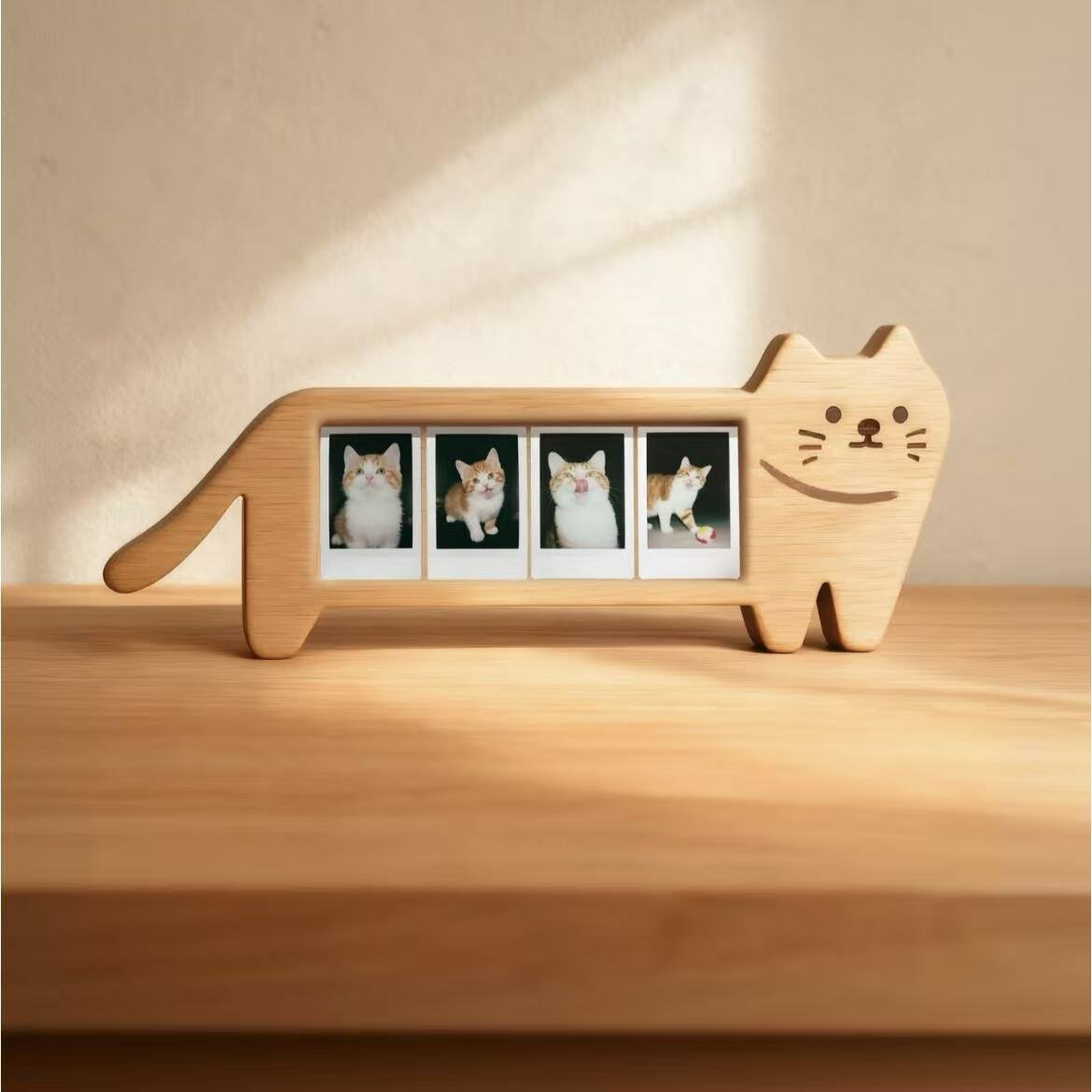 Милый котенок, деревянная фоторамка, запись фотографий четырех сезонов, фоторамка, сувениры, коллекция, декор, памятные подарки