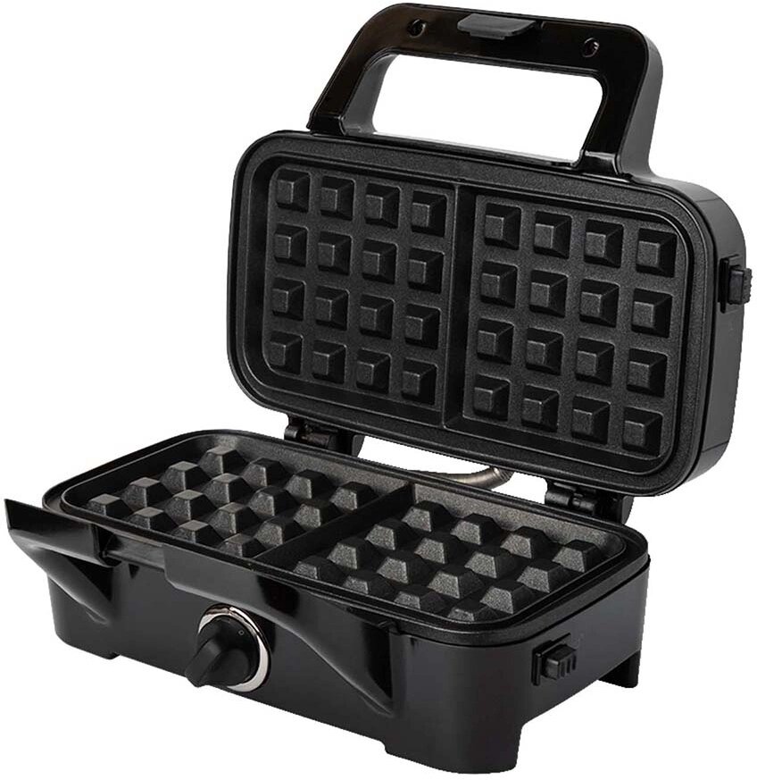 Вафельница Kitfort КТ-1674 1200Вт черный/серебристый