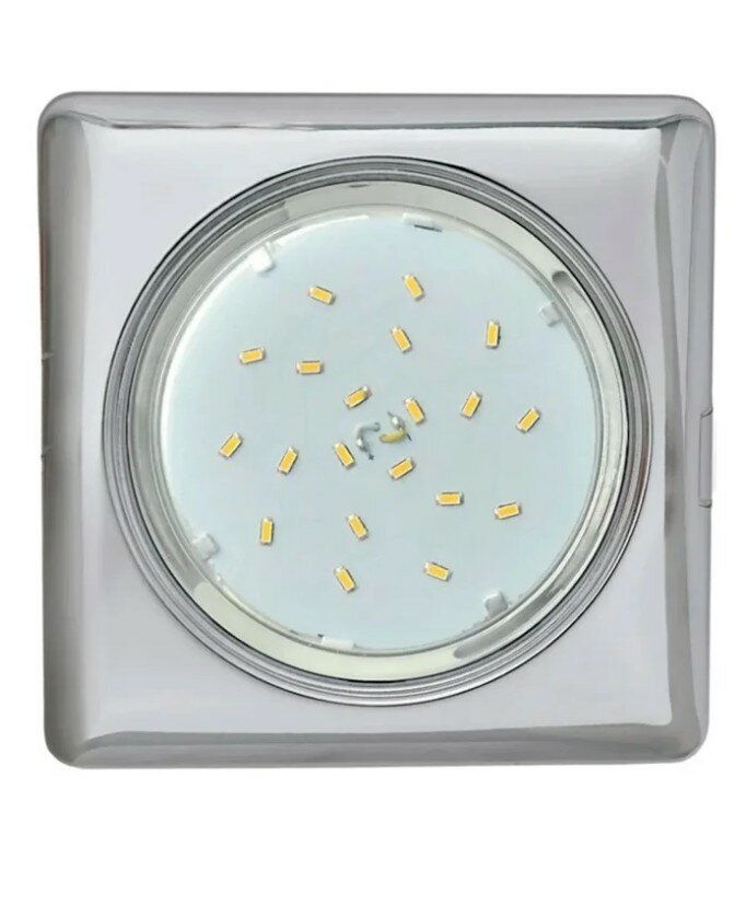 Светильник Ecola, GX53, H4, квадратный, хромированная, 107x41