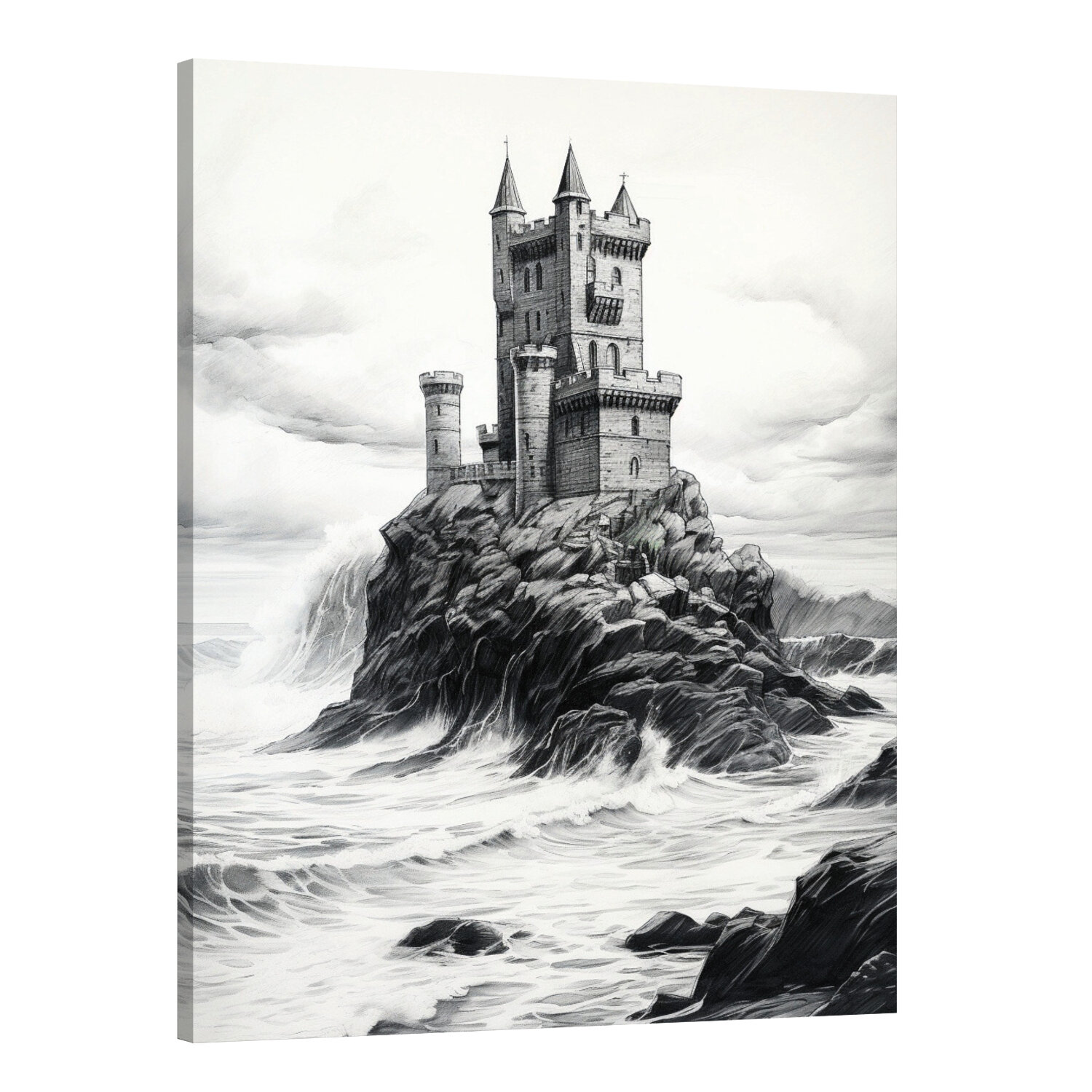 Интерьерная картина 50х70 "Замок"