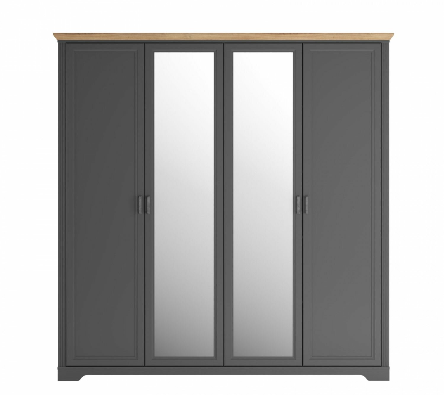 Шкаф Black Red White Жасмин / Jasmin SZF2L2D (Графит/Дуб артизан )