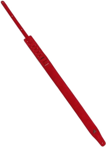 Guitar strap Magma MD05L - Двухслойный ремень для гитары из замши красного цвета без рисунка