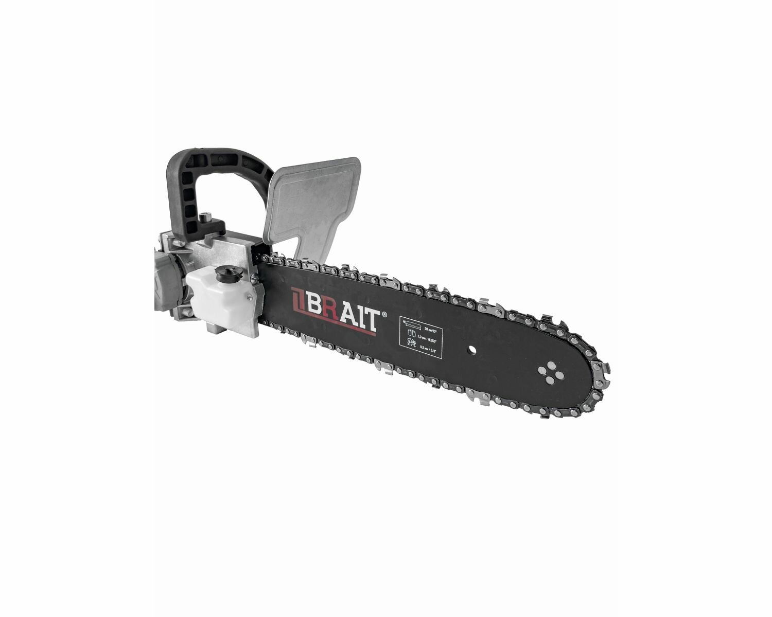 Насадка-пила для МШУ D125 с маслобаком (индивид. упаковка, звезда М10, М14, М16, шина 12' + цепь 46зв, шаг цепи 3/8, ширина паза 1,3мм)