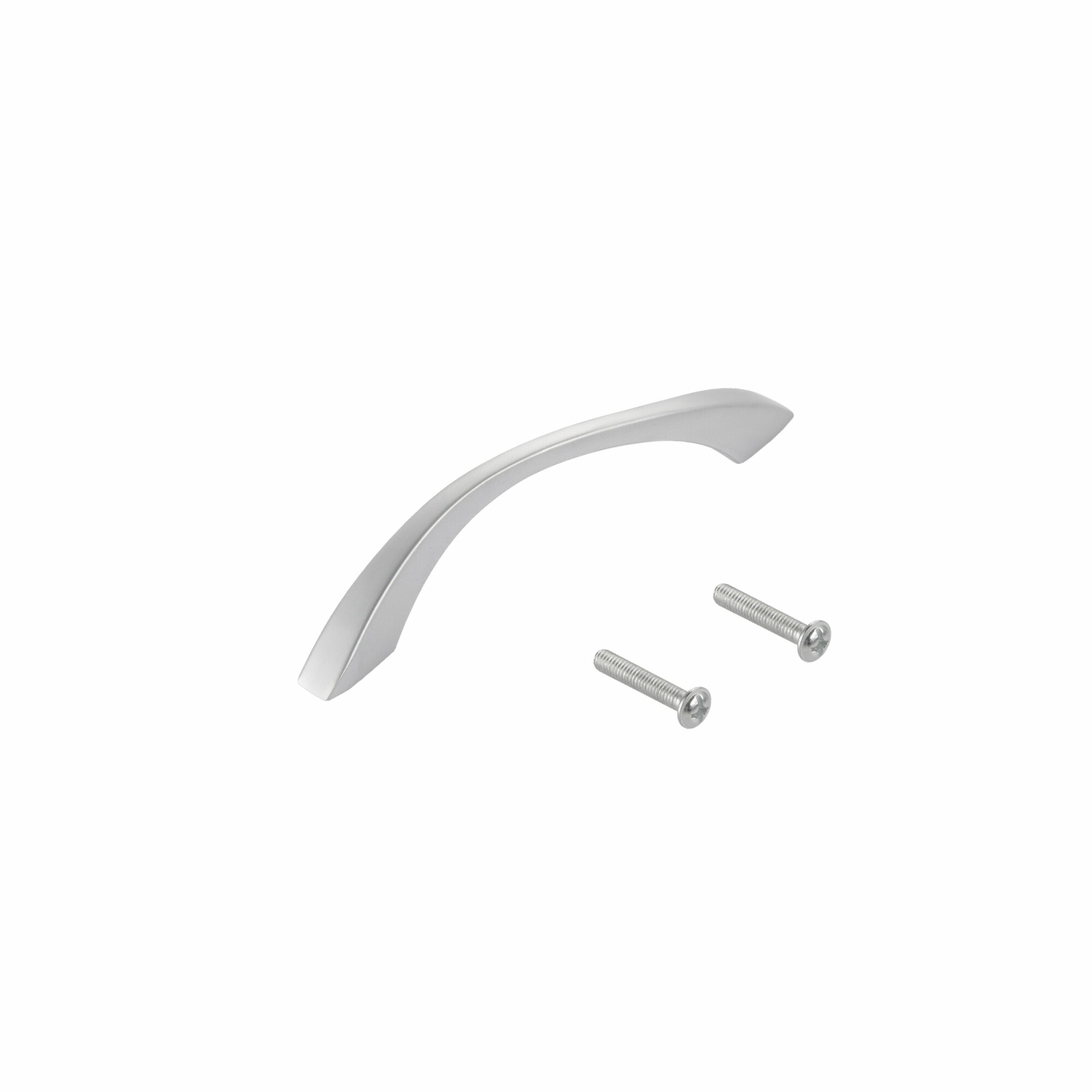 Мебельные ручки-скобы EDSON 1053 SATIN CHROME 128 MM (комплект 2 штуки) | матовый хром