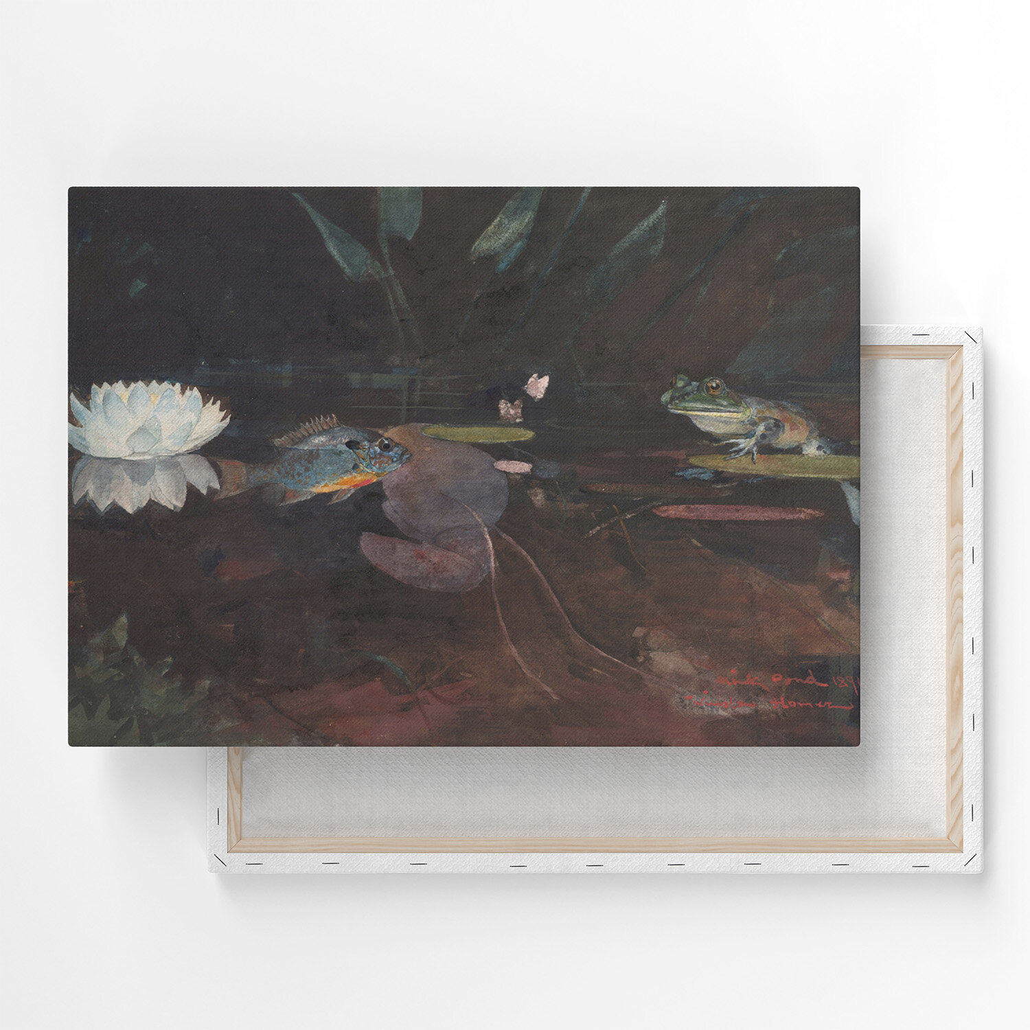 Картина на холсте, репродукция / Уинслоу Хомер - Mink Pond / Размер 30 x 40 см
