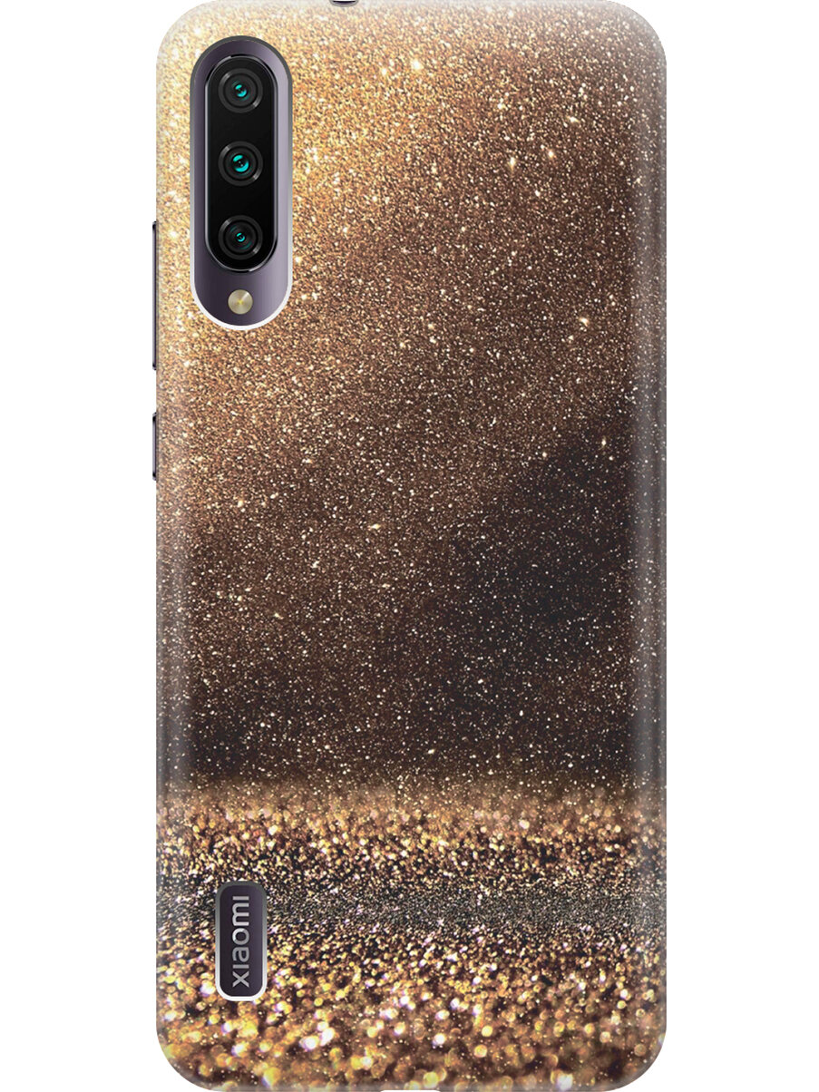 Силиконовый чехол на Xiaomi Mi A3, CC9e, Сяоми Ми А3, Ми СС9е с принтом "Золотая пыль"