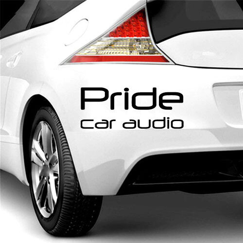 Наклейка Pride Car Audio, Наклейка прайд кар аудио на авто 20*8 см