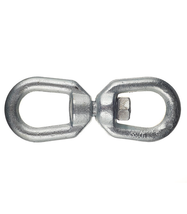 Вертлюг петля-петля d16 мм оцинкованный