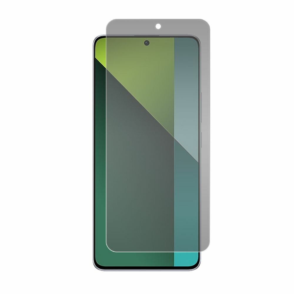 Стекло защитное гибридное Антишпион Krutoff для Xiaomi Redmi Note 13 Pro