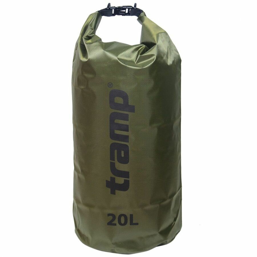 Гермомешок ПВХ Diamond Rip-Stop 20 л TRAMP TRA-113 оливковый