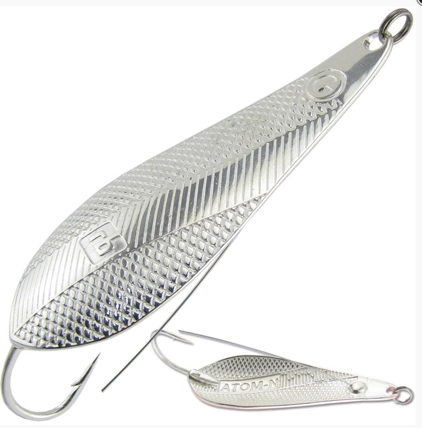 Блесна из латуни RB (Русская Блесна) Атом -N "незацепляйка"10г - 01, 65mm